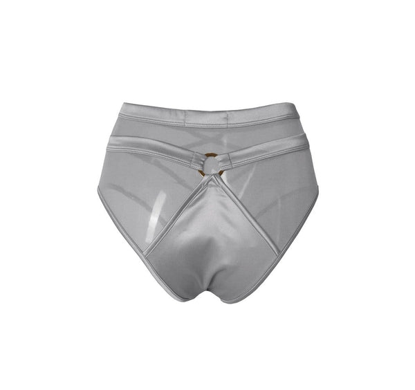Silver Mesh High Waisted Brief – PoleActive